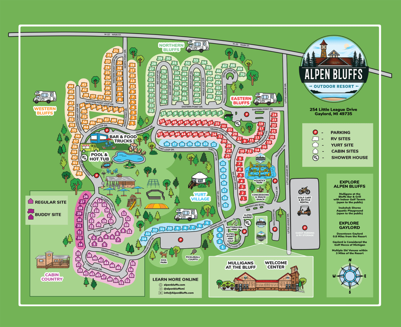 Property Map | Alpen Bluffs Outdoor Resort